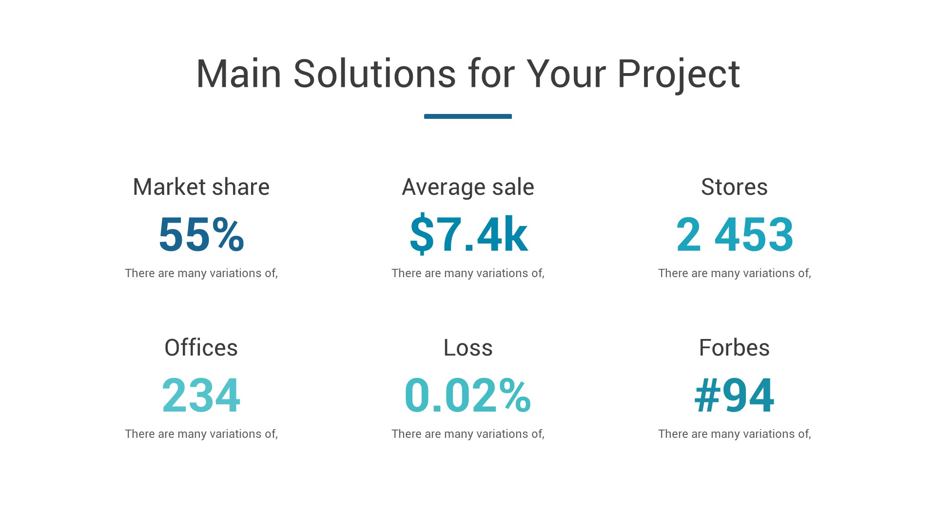 Modern Business Solution PowerPoint Template, Presentation Templates