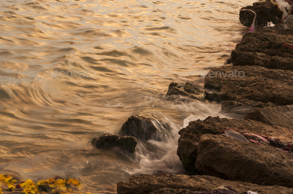 Landscape of Rameshwaram beach, Rameswaram, India. Stock Photo by crshelare