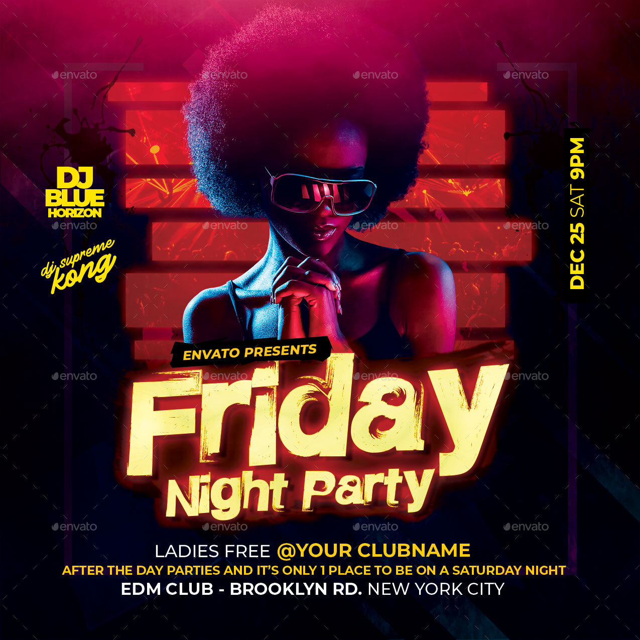 Night Party Flyer, Print Templates | GraphicRiver
