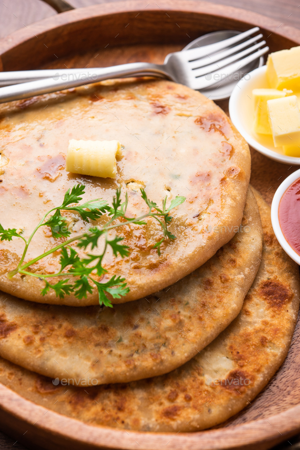 Aloo Gobi Paratha Stock Photo by stockimagefactory | PhotoDune
