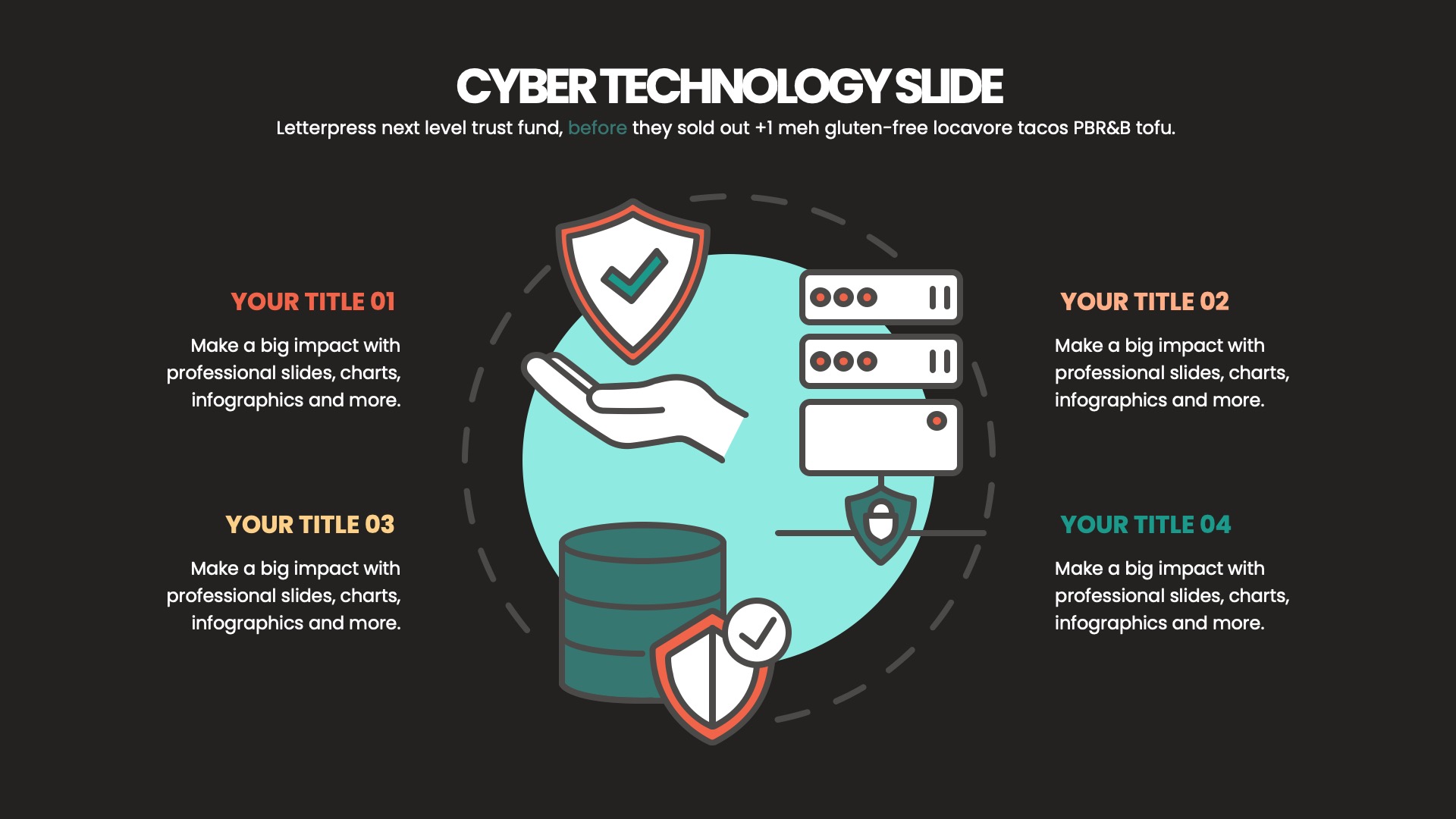 Cyber Technology - PowerPoint Infographics Presentation, Presentation ...