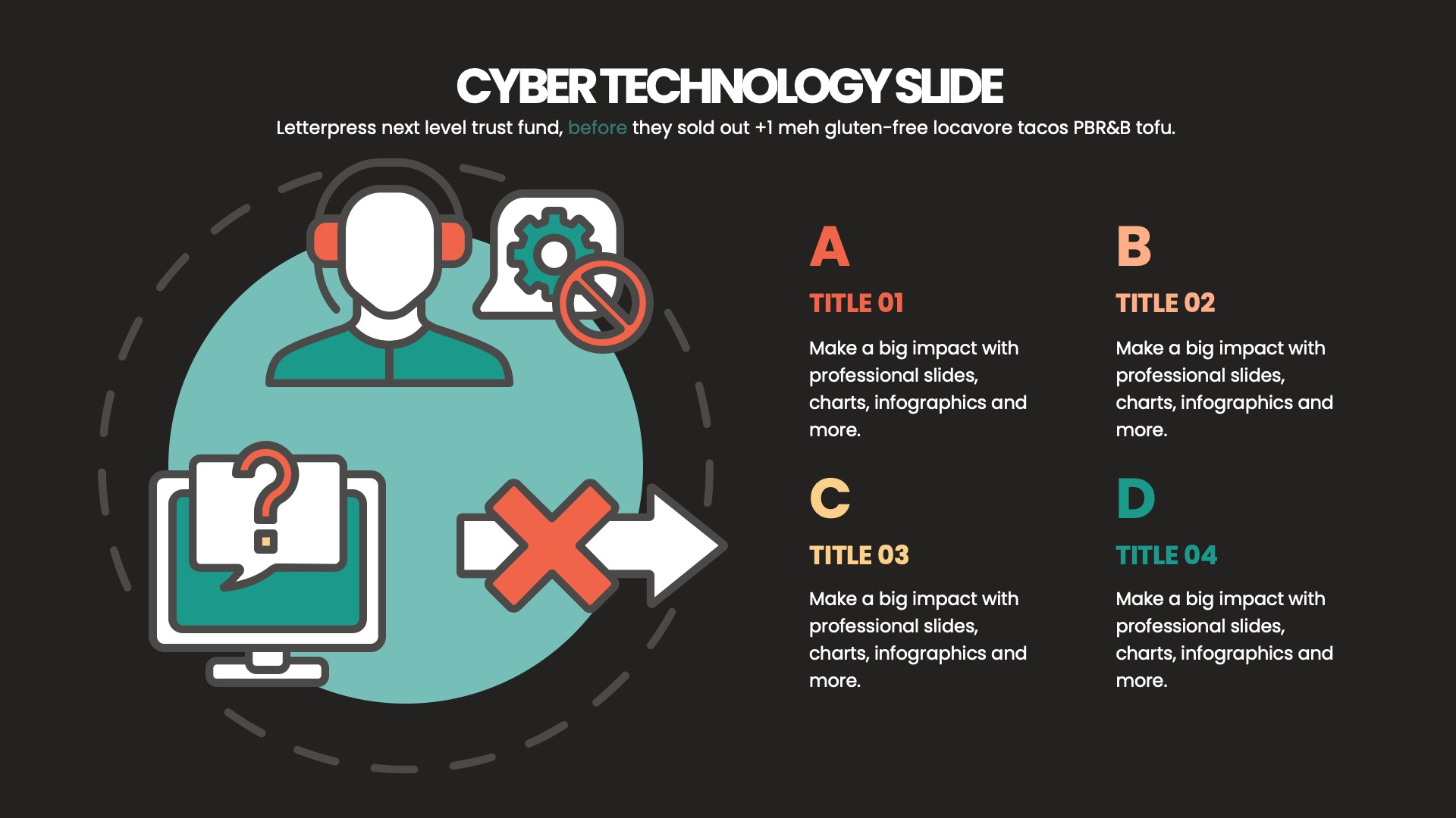 Cyber Technology - PowerPoint Infographics Presentation, Presentation ...