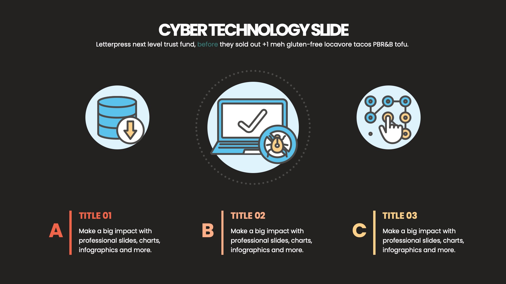 Cyber Technology - PowerPoint Infographics Presentation, Presentation ...