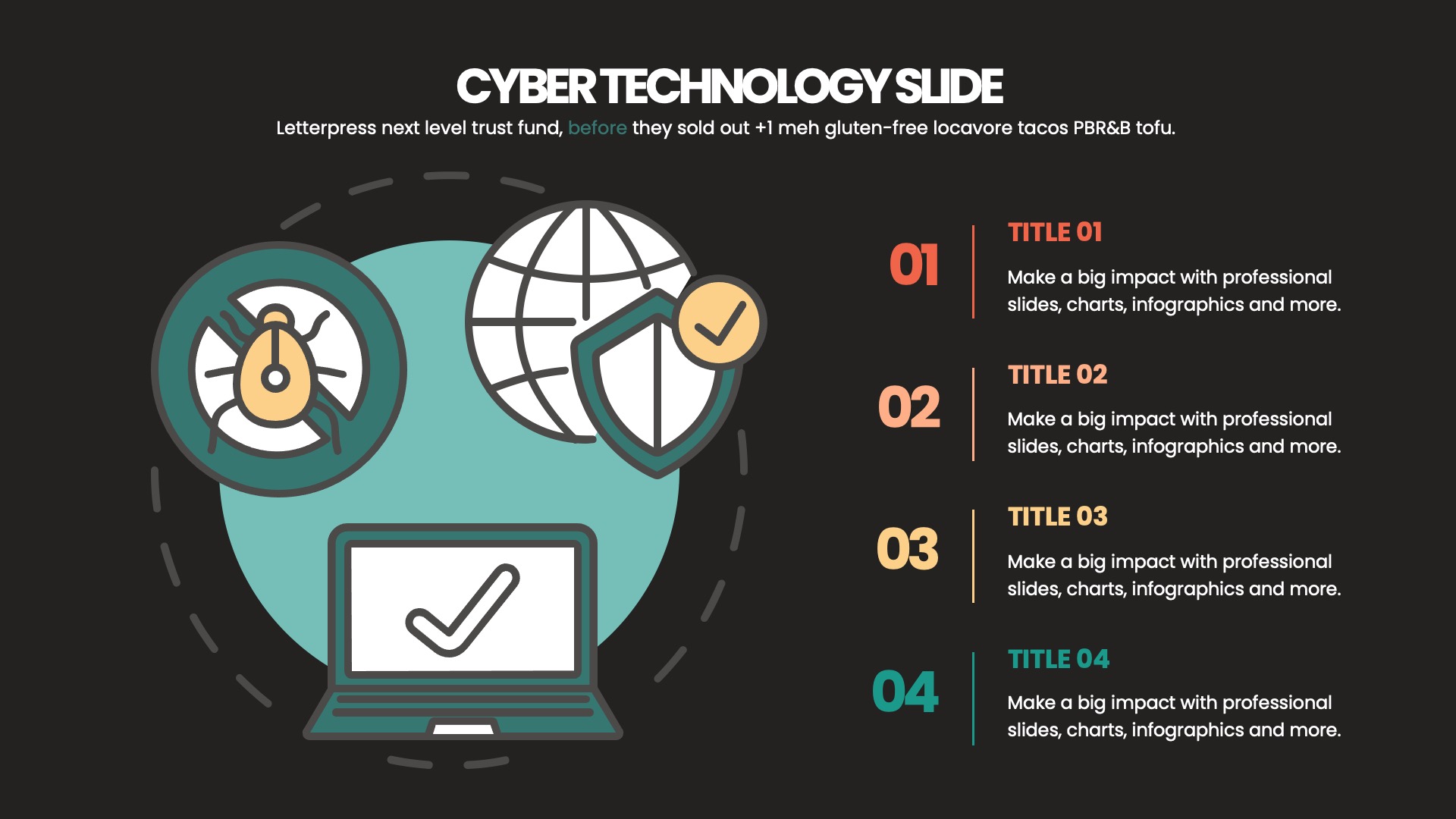 Cyber Technology - PowerPoint Infographics Presentation, Presentation ...