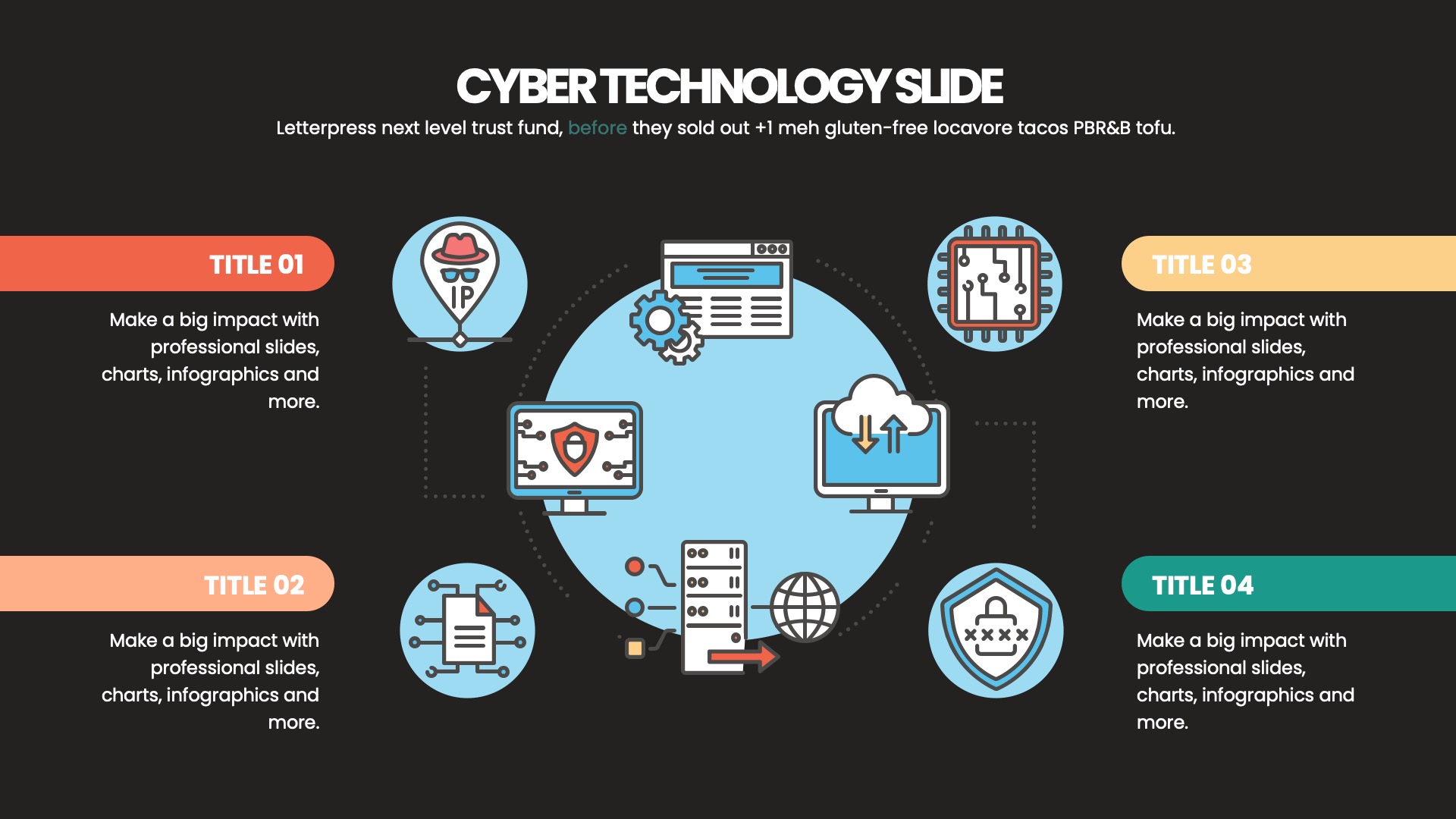Cyber Technology - PowerPoint Infographics Presentation, Presentation ...