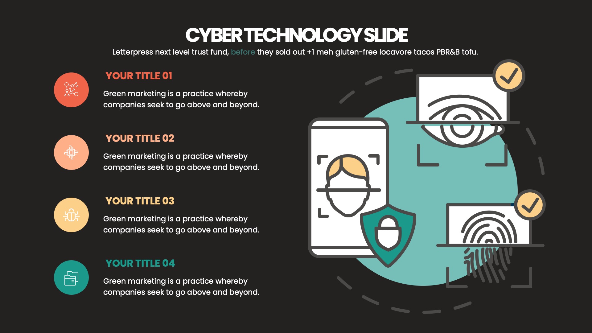 Cyber Technology - PowerPoint Infographics Presentation, Presentation ...