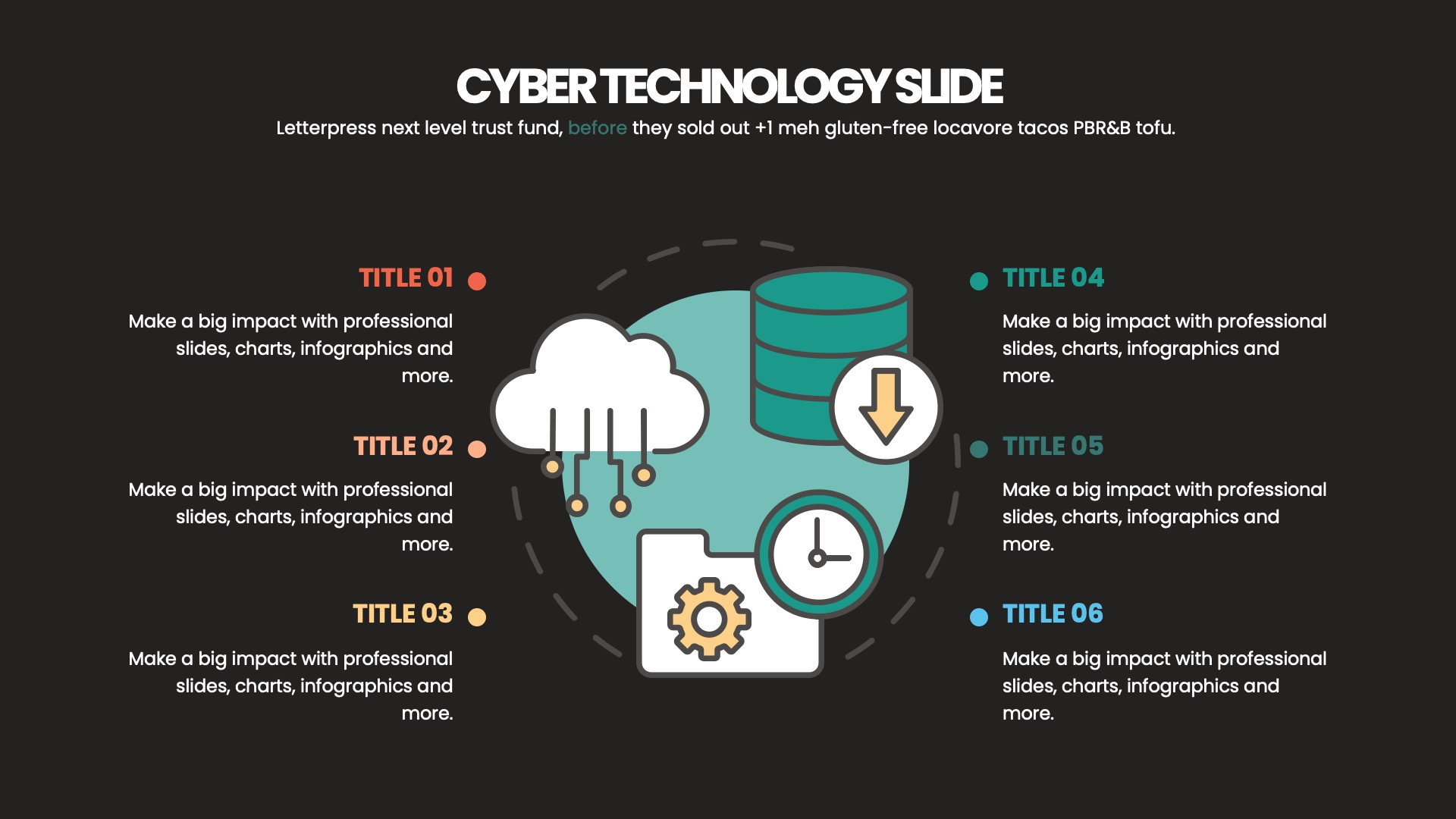 Cyber Technology - PowerPoint Infographics Presentation, Presentation ...