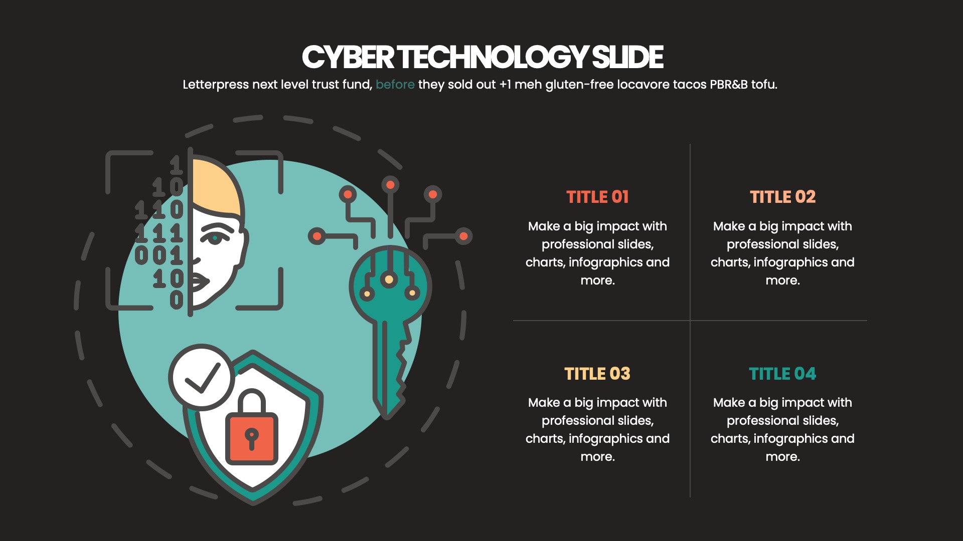 Cyber Technology - PowerPoint Infographics Presentation, Presentation ...