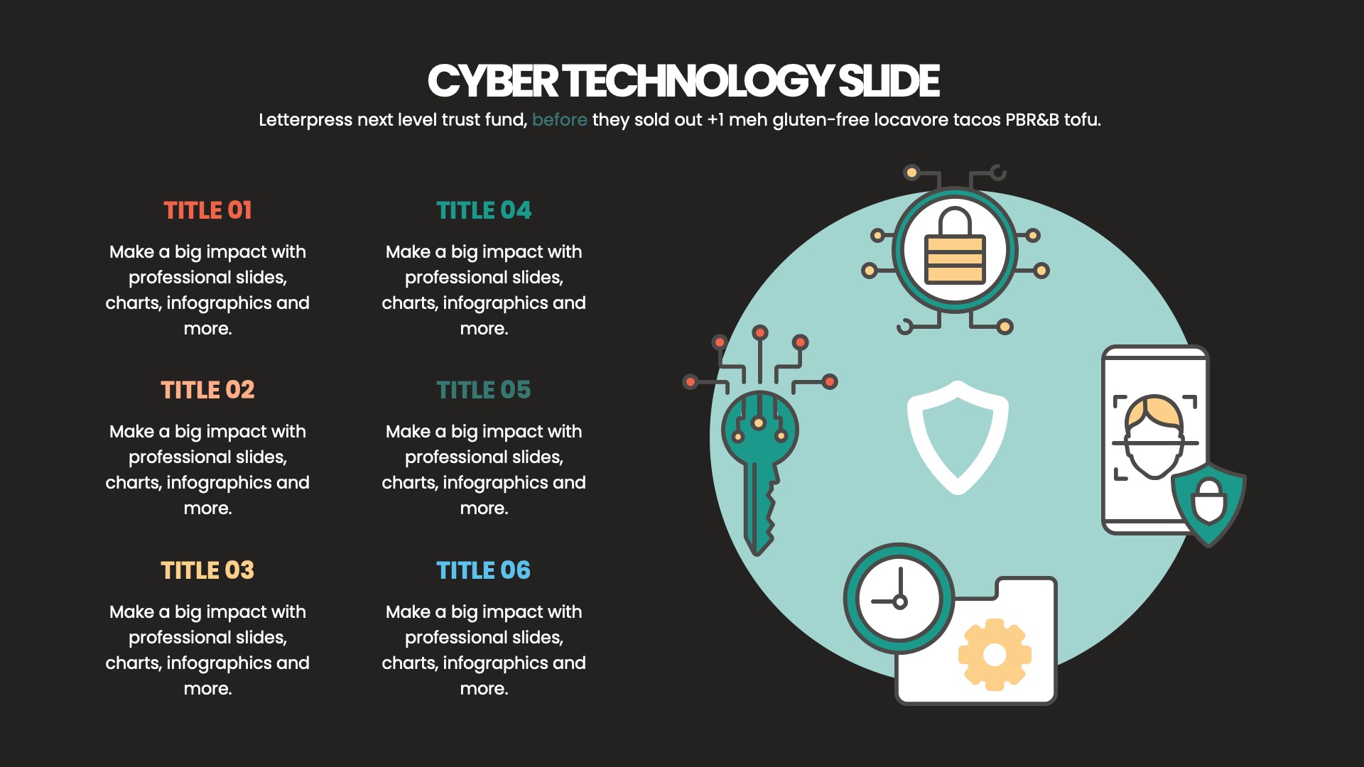 Cyber Technology - PowerPoint Infographics Presentation, Presentation ...