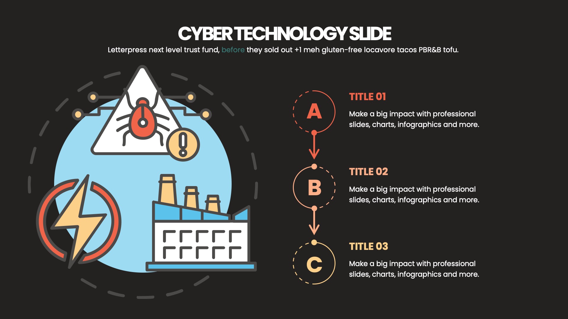 Cyber Technology - PowerPoint Infographics Presentation, Presentation ...