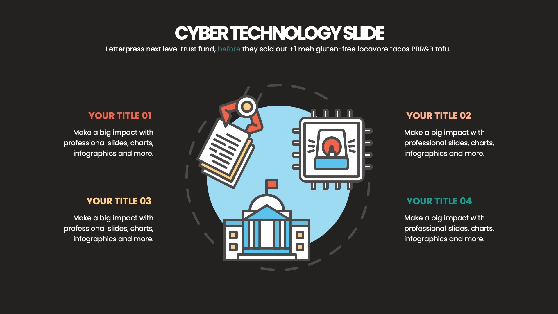 Cyber Technology - PowerPoint Infographics Presentation, Presentation ...
