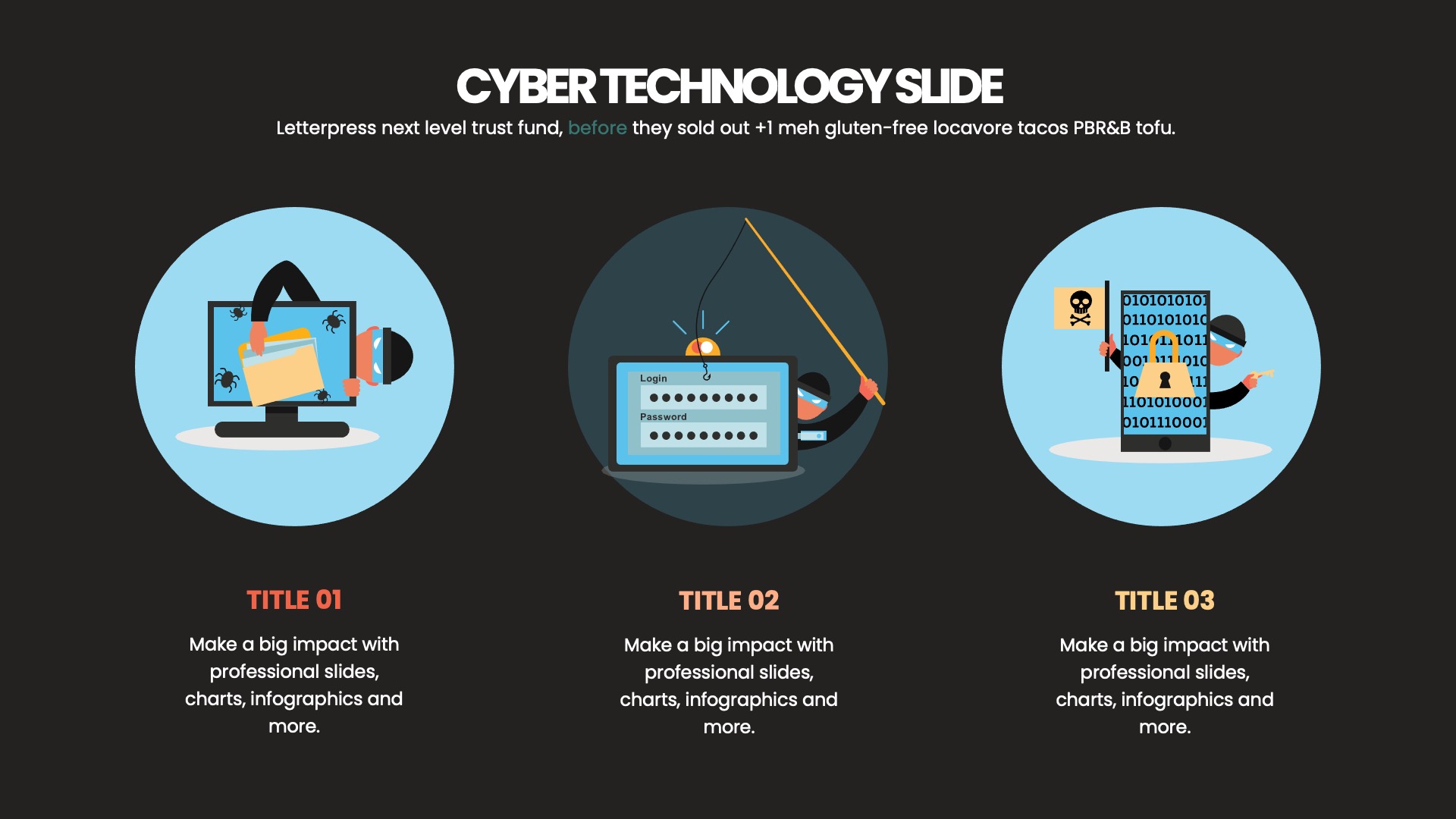 Cyber Technology - PowerPoint Infographics Presentation, Presentation ...