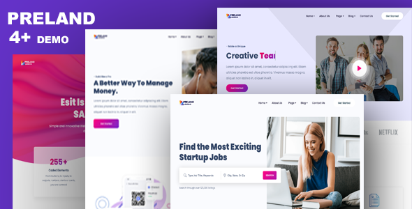 PreeLand - Multipurpose Landing Page Template by codexunictheme ...