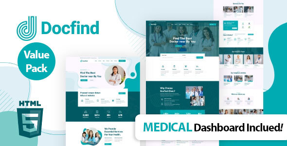 Docfind – Health Medical Center HTML Template by metropolitantheme