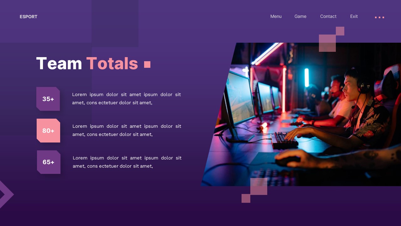 Sparkz - Esport & Gaming Powerpoint Template, Presentation Templates