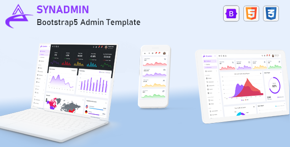 Synadmin - Bootstrap 5 Admin Template by codervent | ThemeForest