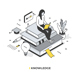 Knowledge Isometric Illustration, Vectors | GraphicRiver