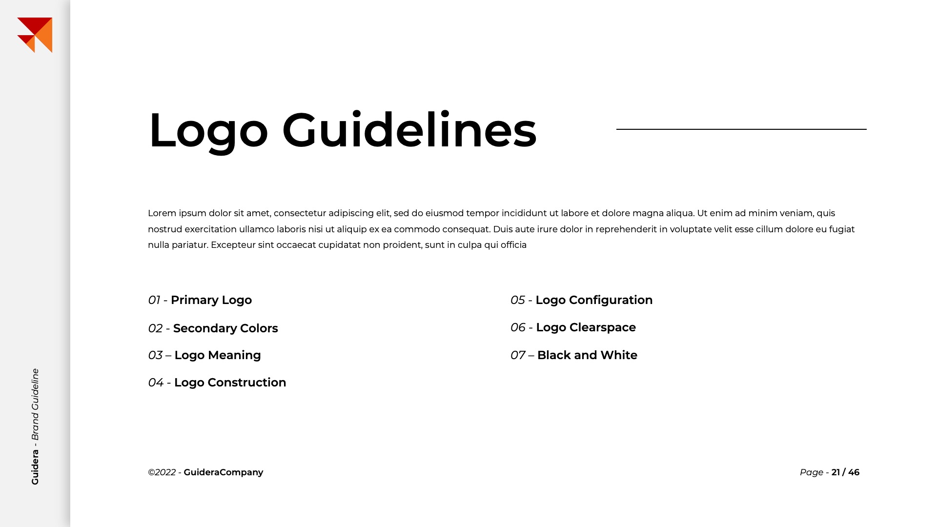 Guidera - Brand Manual Guideline PowerPoint Template, Presentation ...