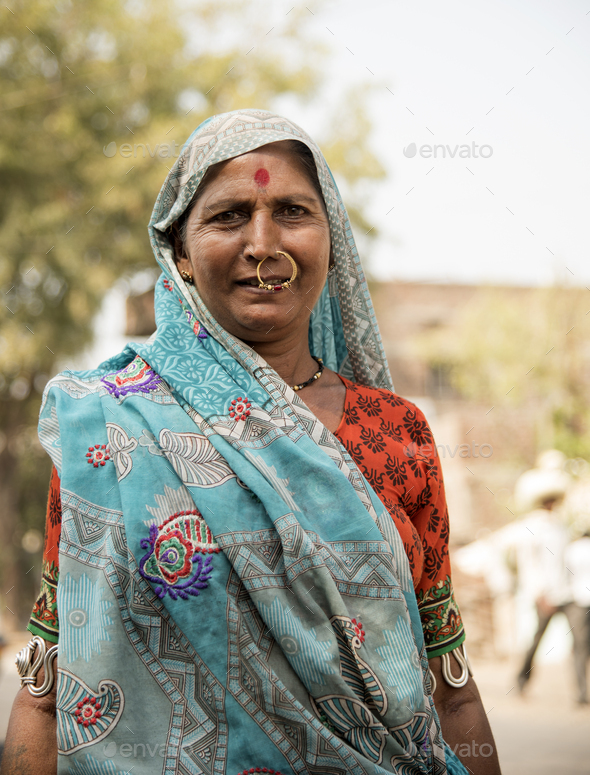 Portrait of rural women in traditional clothes. Stock Photo by crshelare