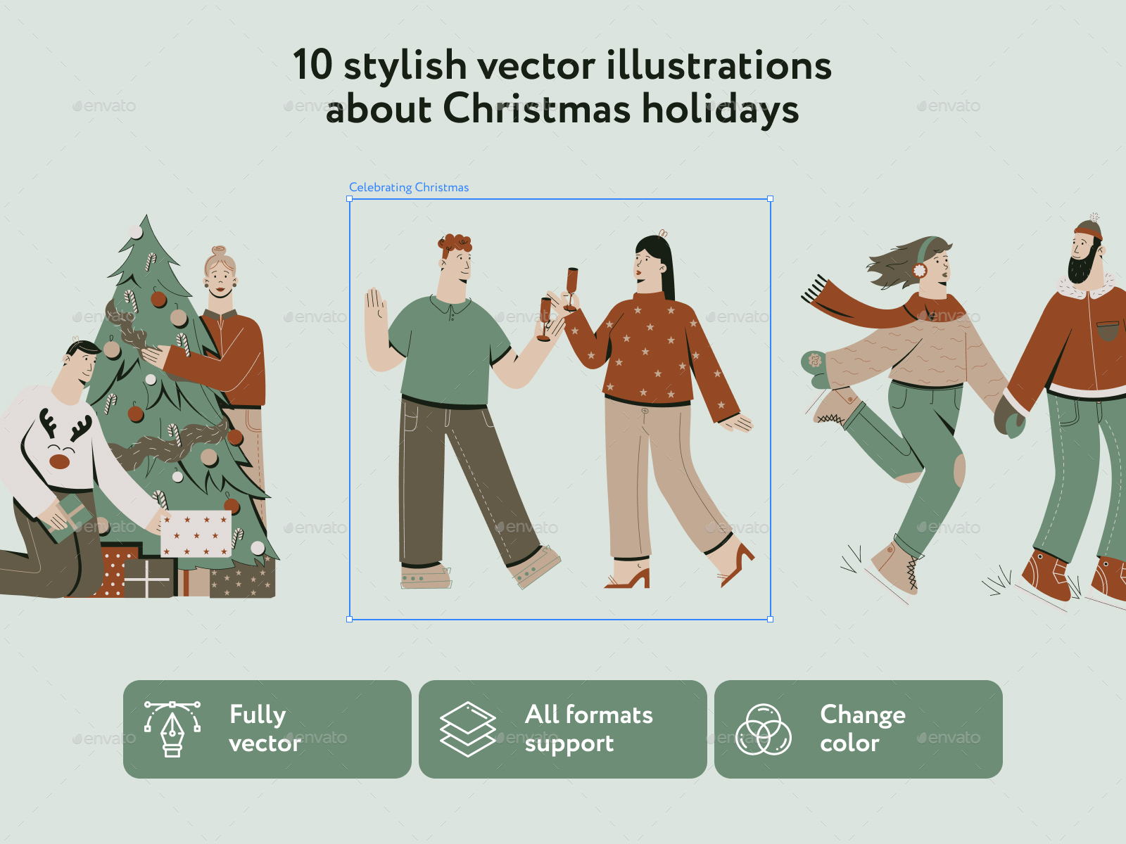 Rodel Christmas Illustrations, Graphics | GraphicRiver