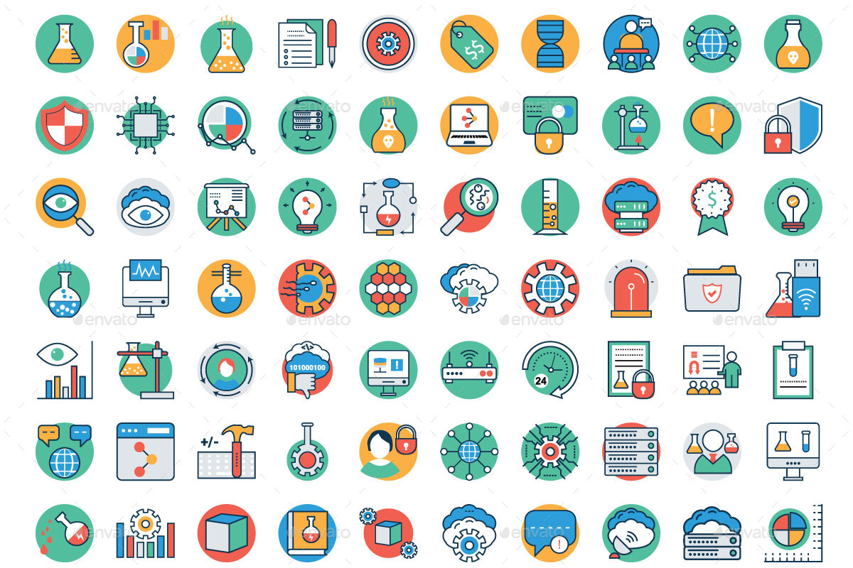 Medical Lab and Technology, Icons | GraphicRiver