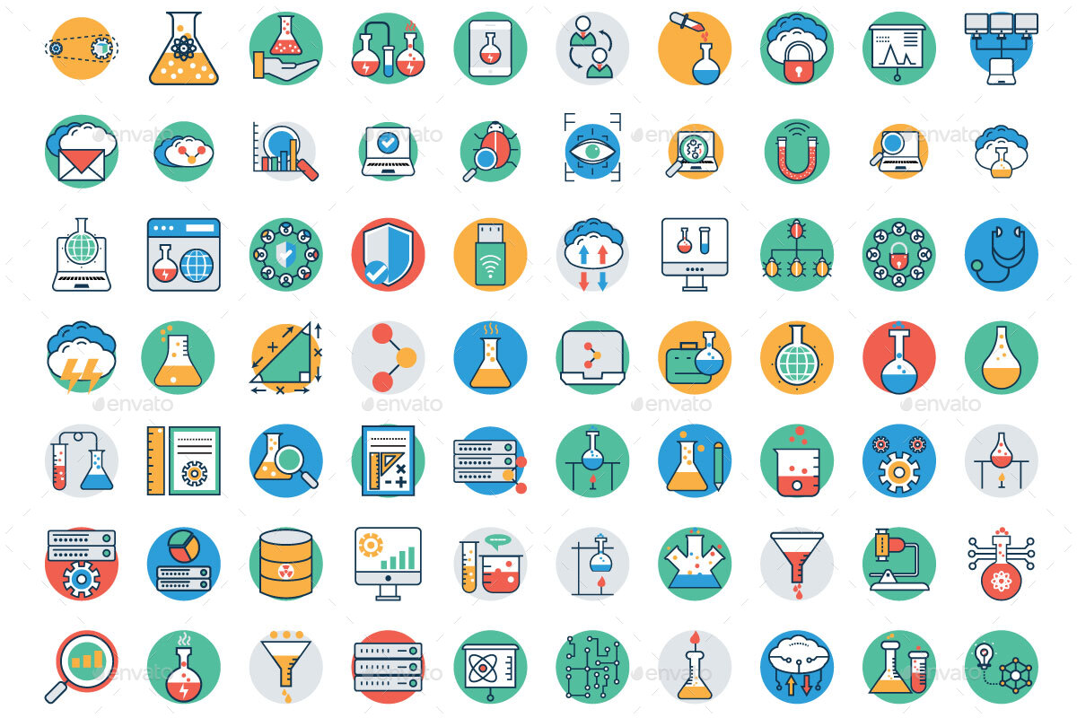 Medical Lab and Technology, Icons | GraphicRiver