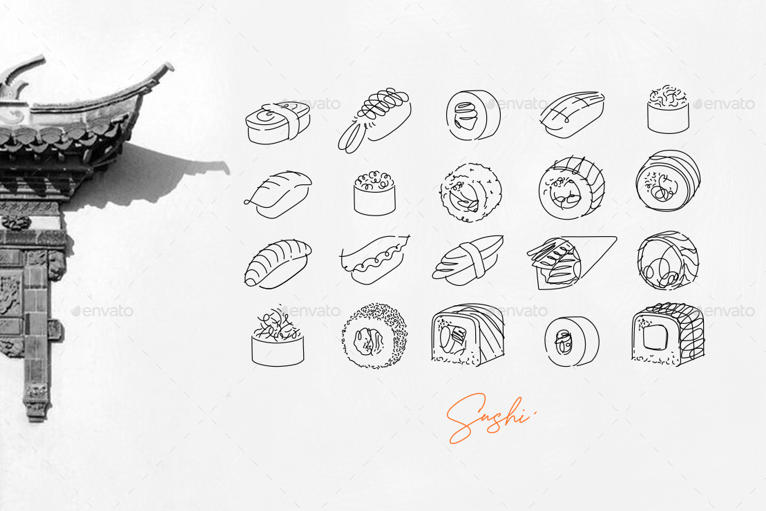 Sushi Line, Vectors | GraphicRiver