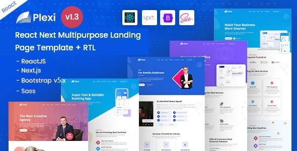 Plexi - Multipurpose Landing Page React Template by HiBootstrap ...