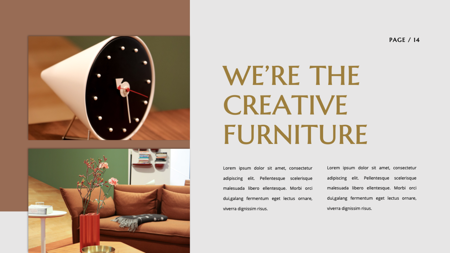 Furniture Classic Powerpoint Presentation, Presentation Templates ...