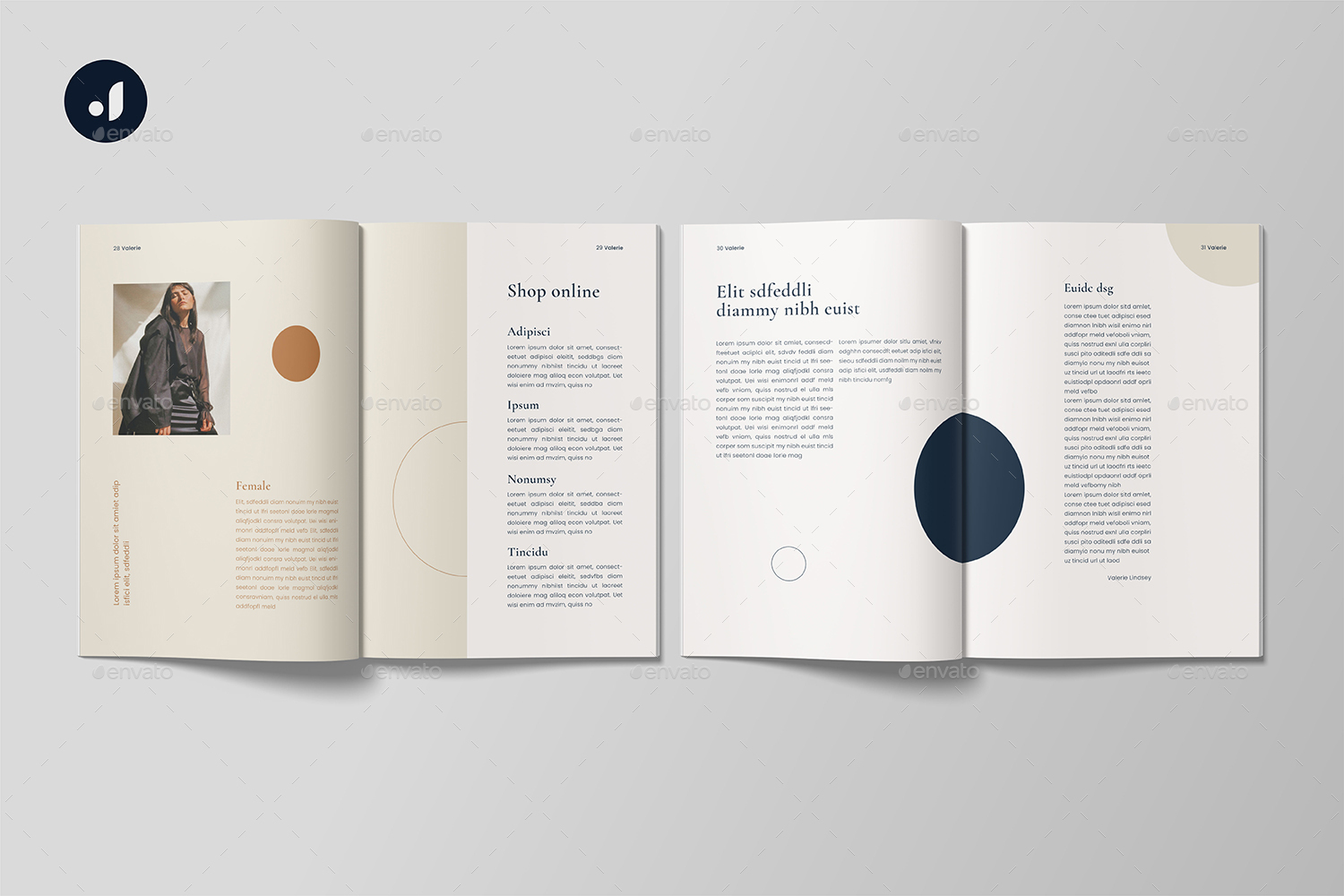 Valerie Magazine, Print Templates | GraphicRiver