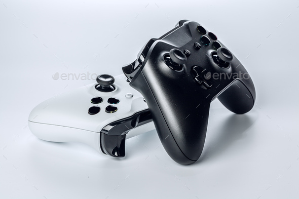 video game controller isolated on white background Stock Photo by ...