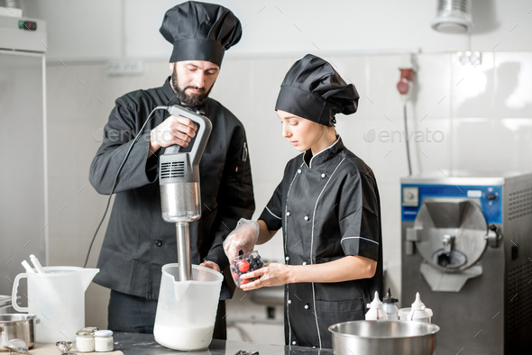 Chefs making ice cream Stock Photo by RossHelen | PhotoDune