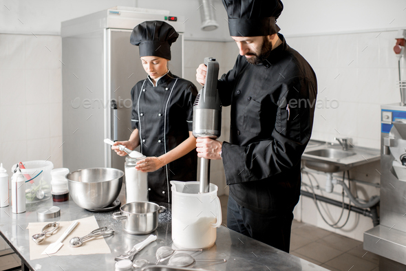 Chefs making ice cream Stock Photo by RossHelen | PhotoDune