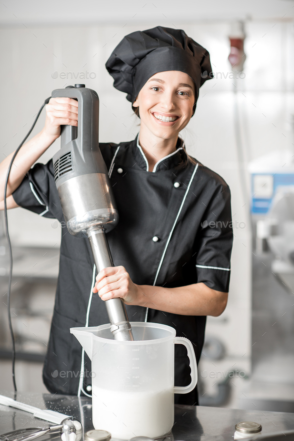 Chef cook making ice cream Stock Photo by RossHelen | PhotoDune