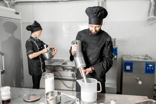 Chefs making ice cream Stock Photo by RossHelen | PhotoDune