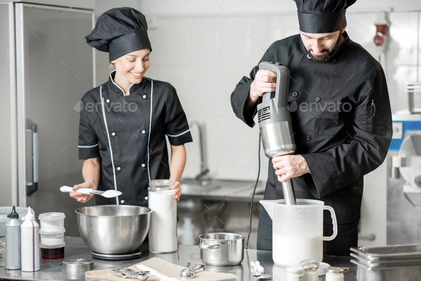 Chefs making ice cream Stock Photo by RossHelen | PhotoDune