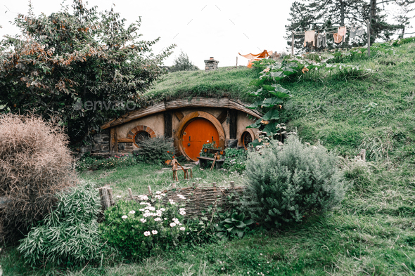 Cozy yard near hobbit burrow Stock Photo by ADDICTIVE_STOCK | PhotoDune