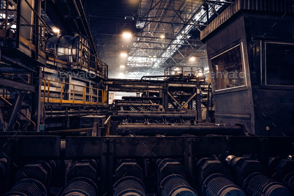 Iron and Steel Factory or Pipe Mill located in Taganrog South of Russia ...