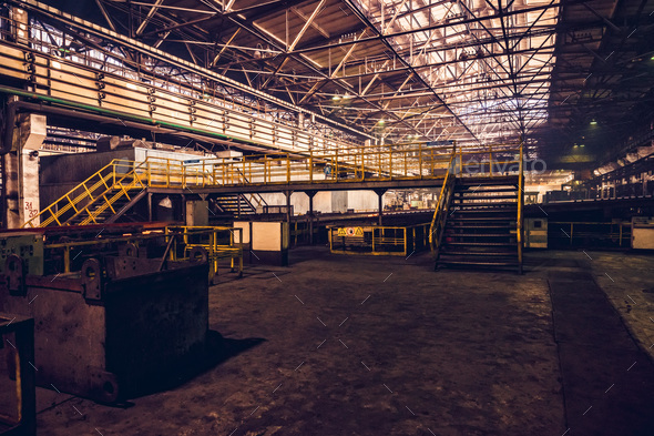 Iron and Steel Factory or Pipe Mill located in Taganrog South of Russia ...