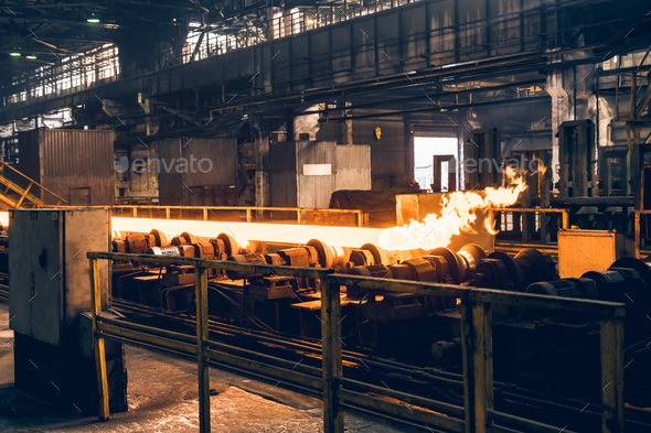 Iron and Steel Factory or Pipe Mill located in Taganrog South of Russia ...
