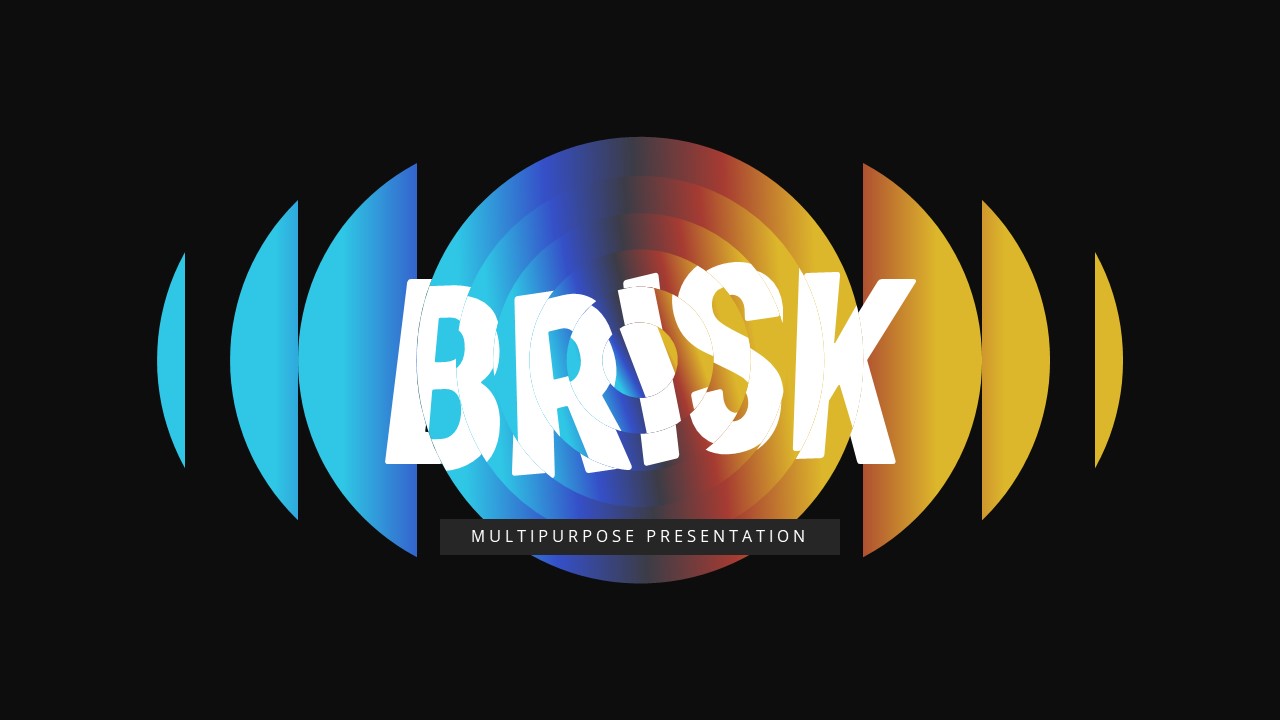 Brisk Multipurpose Creative PowerPoint Template, Presentation Templates