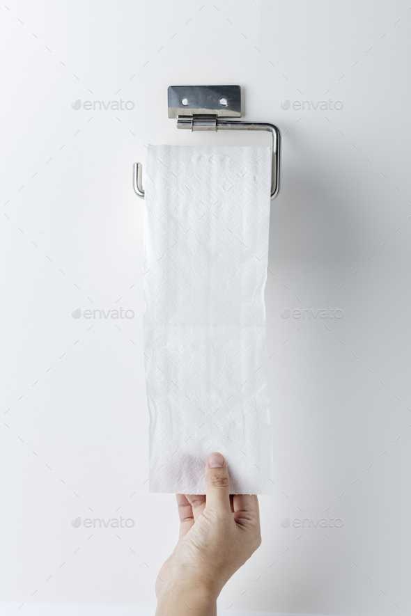 Hand getting toilet paper Stock Photo by Rawpixel | PhotoDune