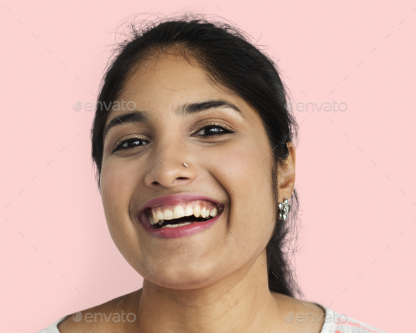 Smiling Indian woman, face portrait Stock Photo by Rawpixel | PhotoDune