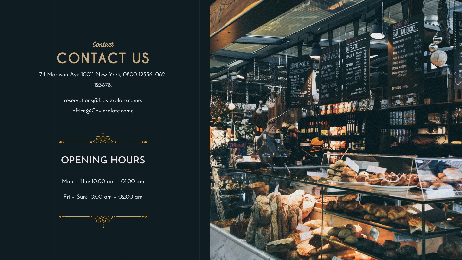 CAVIAR - Catering & Food Powerpoint Template v2.0, Presentation Templates