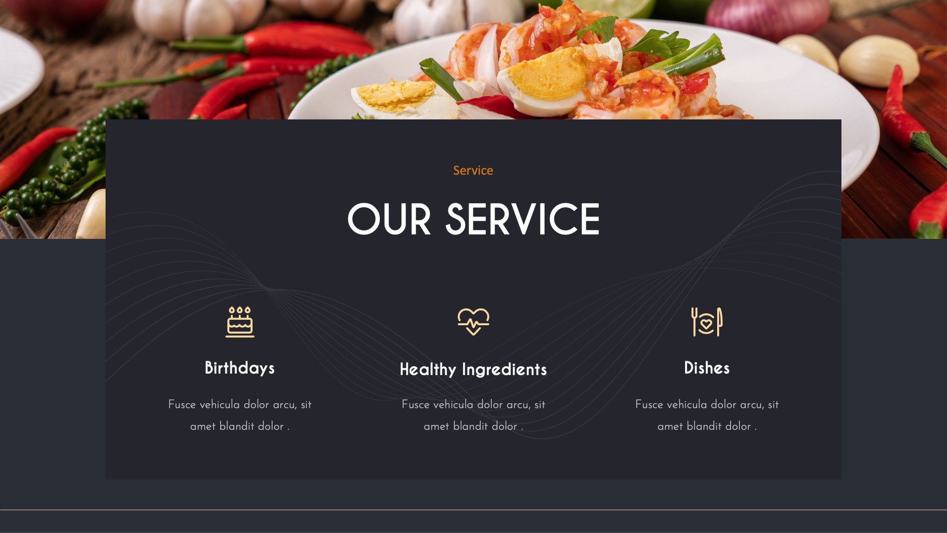 CAVIAR - Catering & Food Powerpoint Template v2.0, Presentation Templates