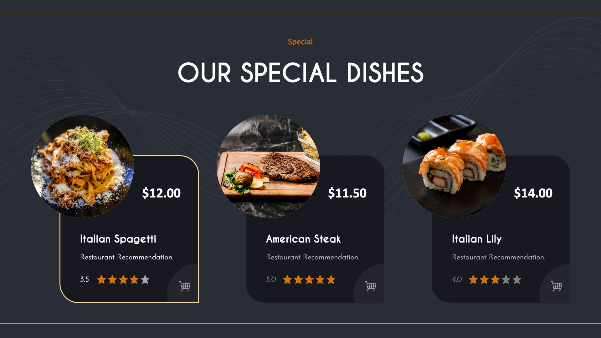 CAVIAR - Catering & Food Powerpoint Template v2.0, Presentation Templates