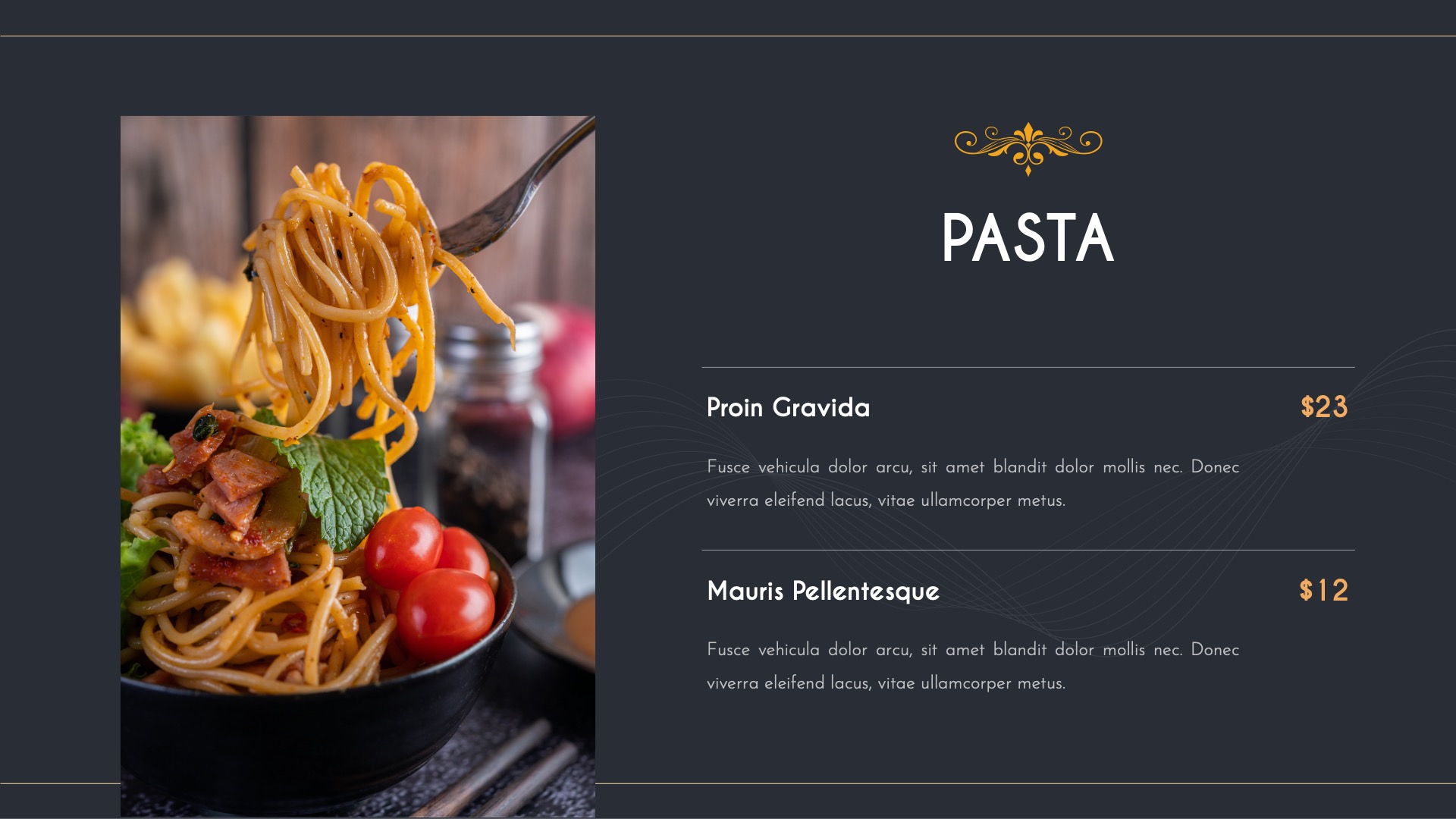 CAVIAR - Catering & Food Powerpoint Template v2.0, Presentation Templates