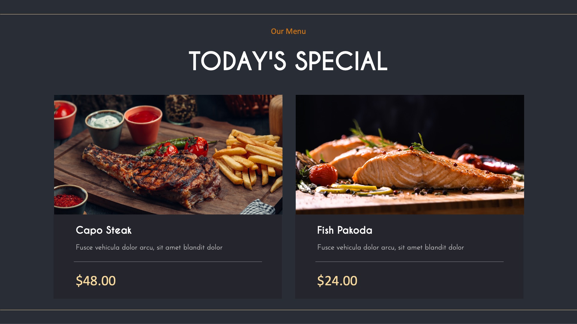 CAVIAR - Catering & Food Powerpoint Template v2.0, Presentation Templates