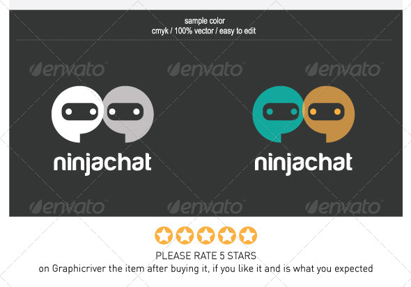 Ninja Chat, Logo Templates | GraphicRiver