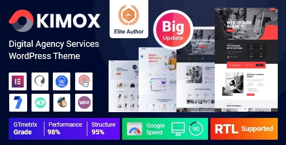 Kimox - Digital Agency Services WordPress Theme by BDevs | ThemeForest